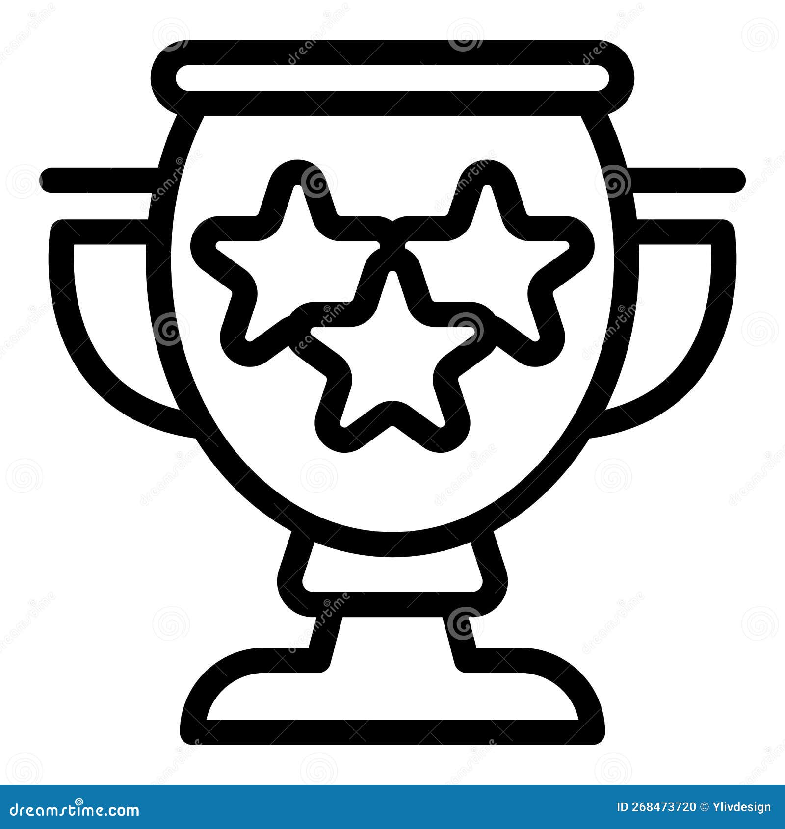 Cup Prize Icon Outline Vector. Winner Award Stock Vector - Illustration ...