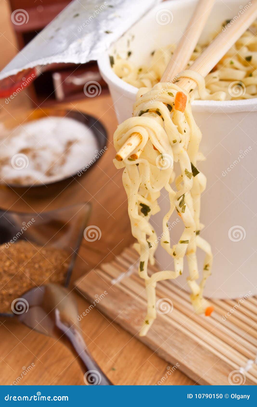 Cup of ramen noodles stock photo. Image of plastic, sticks - 10790150