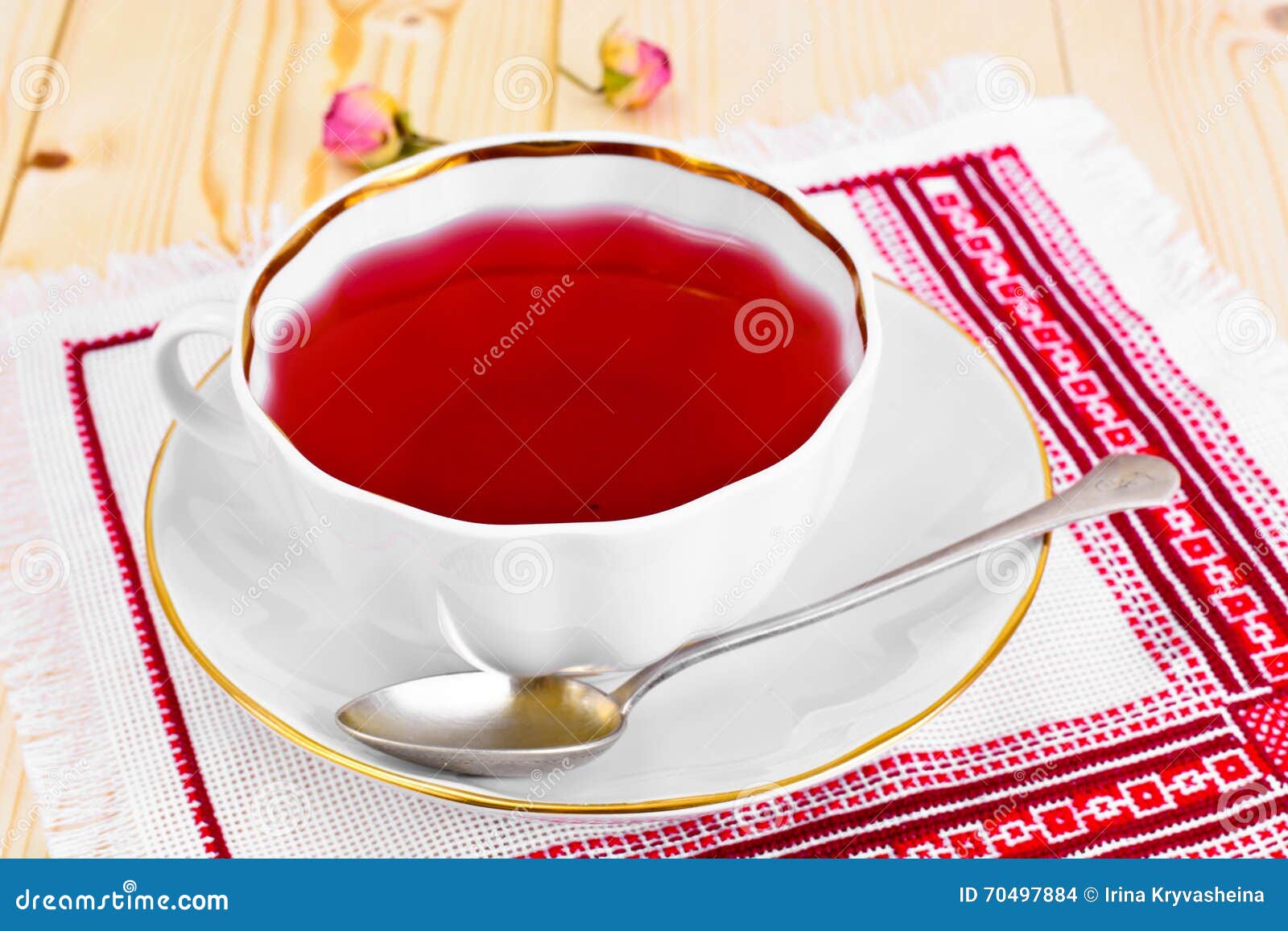 Cup of Red Rose Tea Wood stock photo. Image of east, food - 70497884