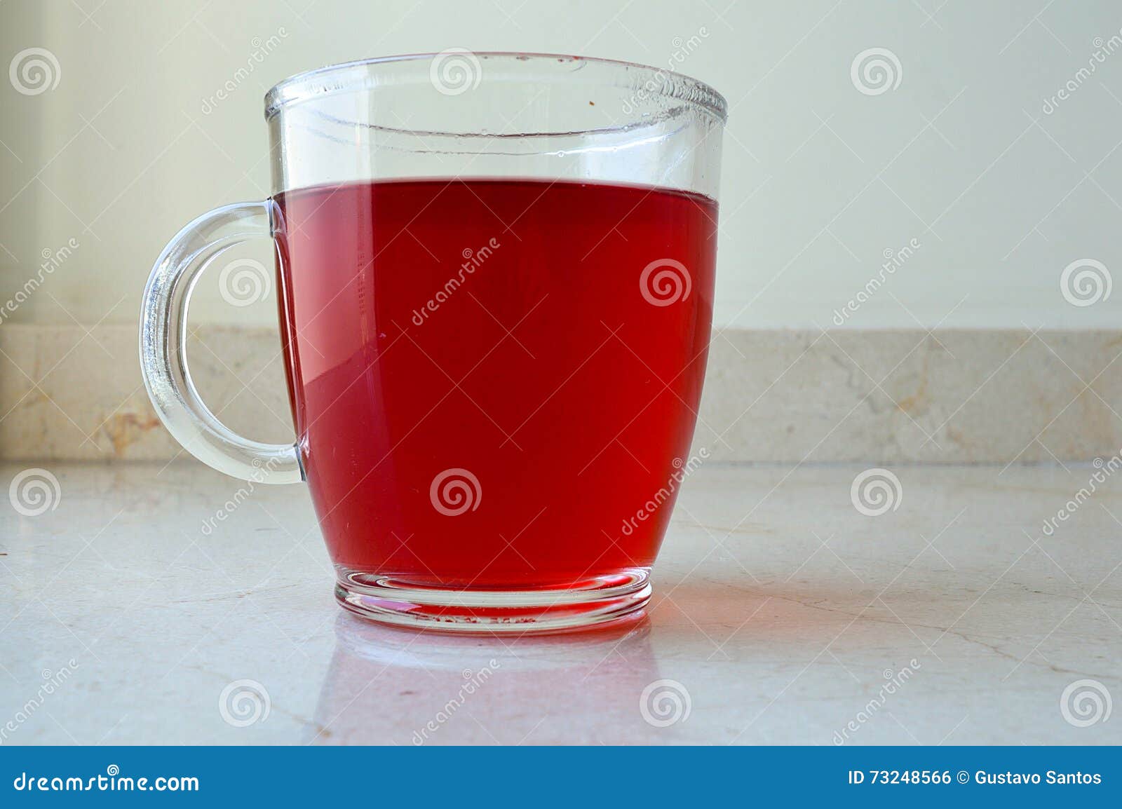Cup of Red Tea stock photo. Image of strawberry, plant - 73248566