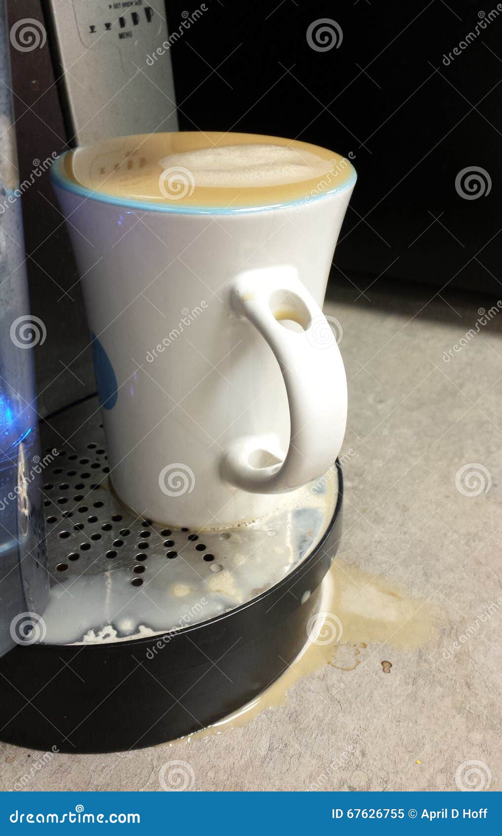 Cup Runneth Over stock image. Image of breakroom, mess - 67626755