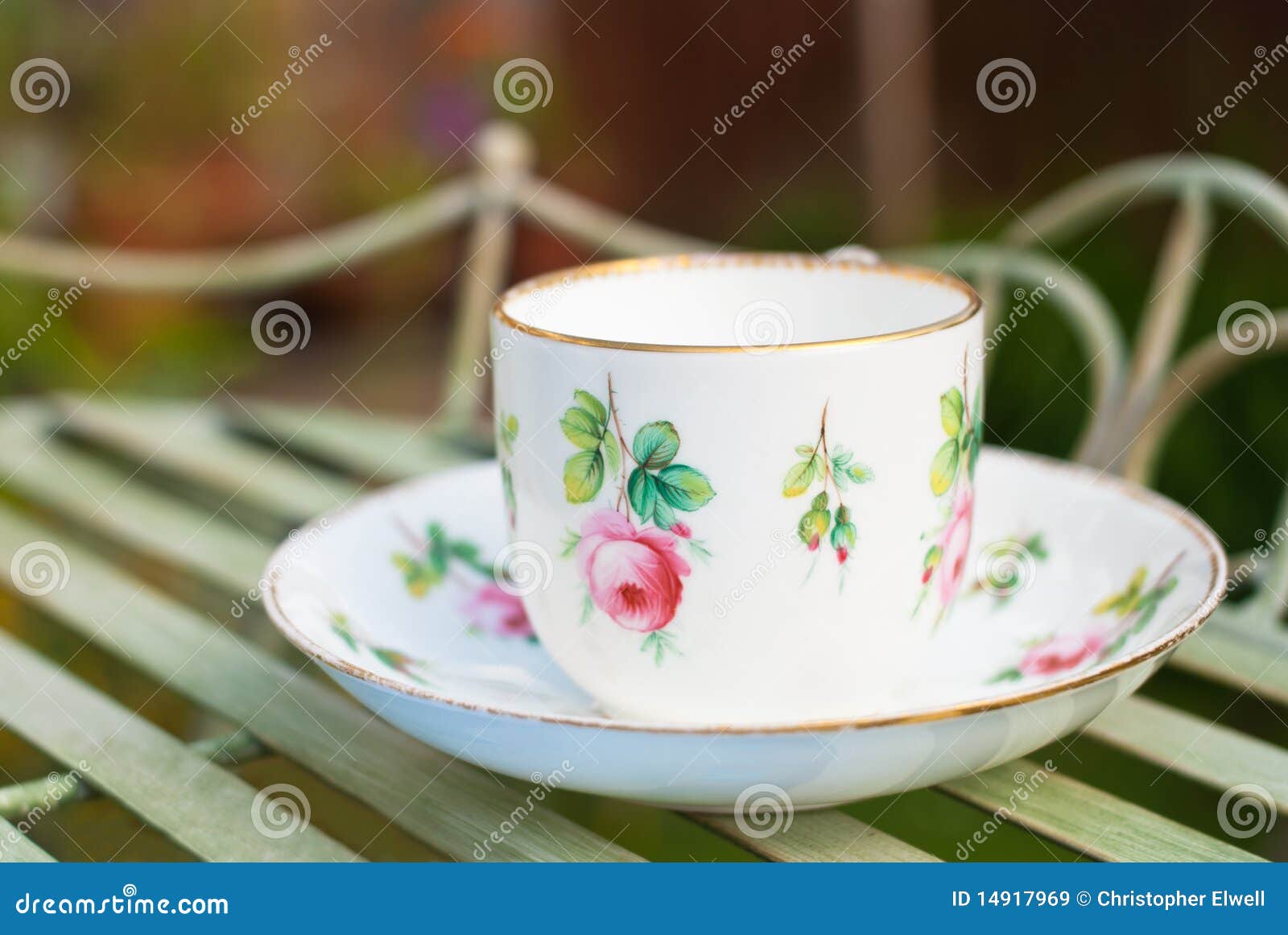 Cup & Saucer stock image. Image of worn, outdoors - 14917969