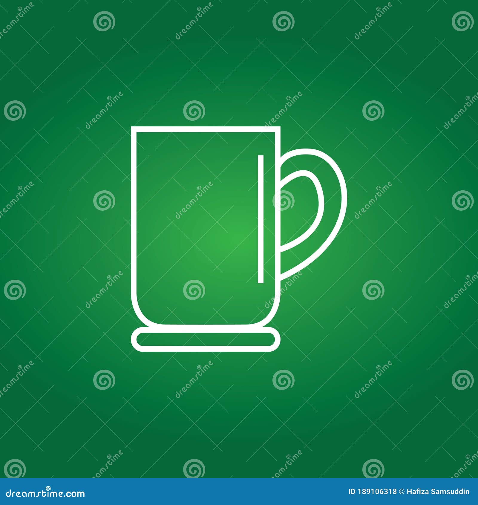 Cup and Saucer. Vector Illustration Decorative Design Stock Vector ...