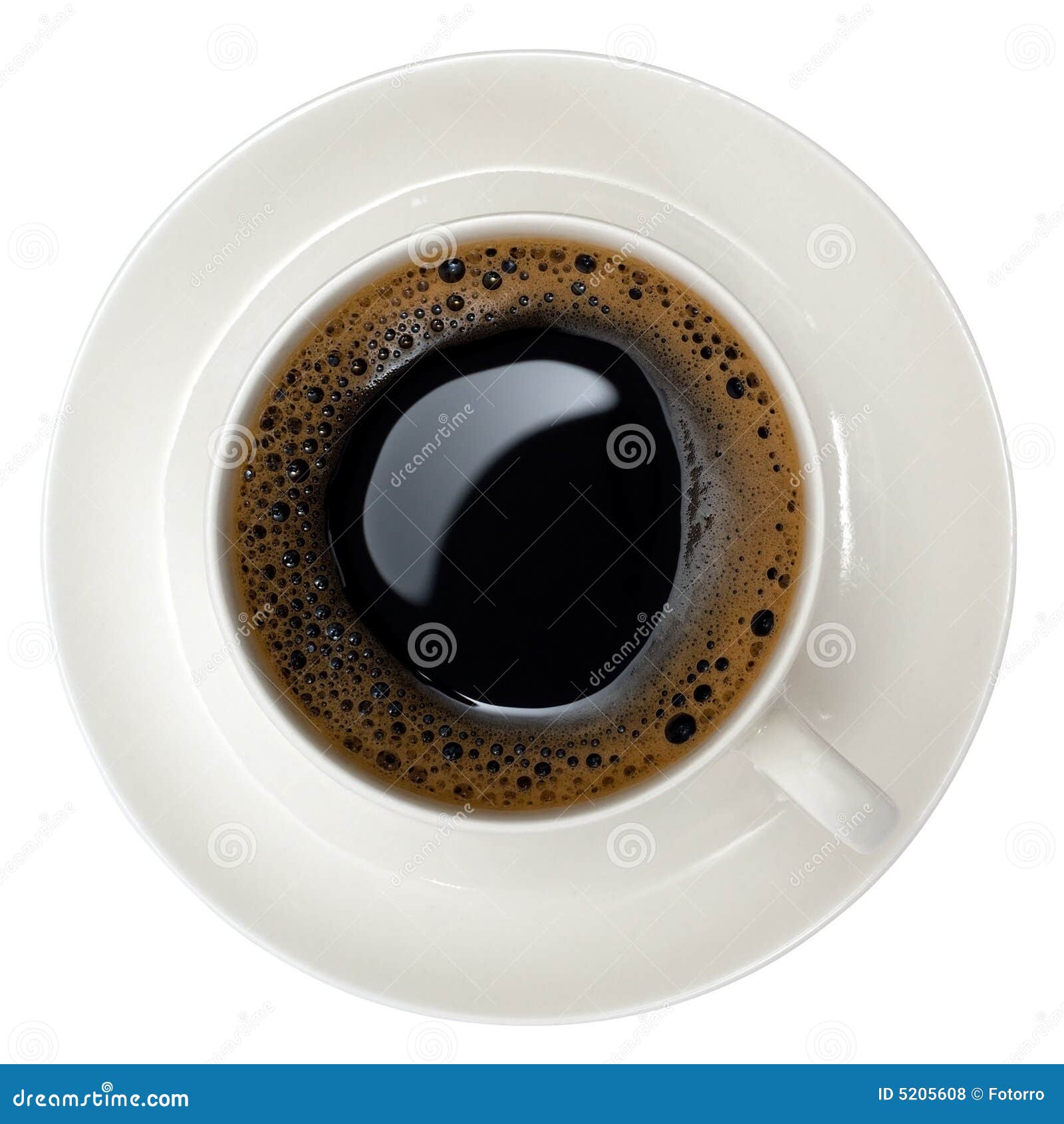 Cup schwarzer Kaffee stockfoto. Bild von nahaufnahme, oberseite - 5205608