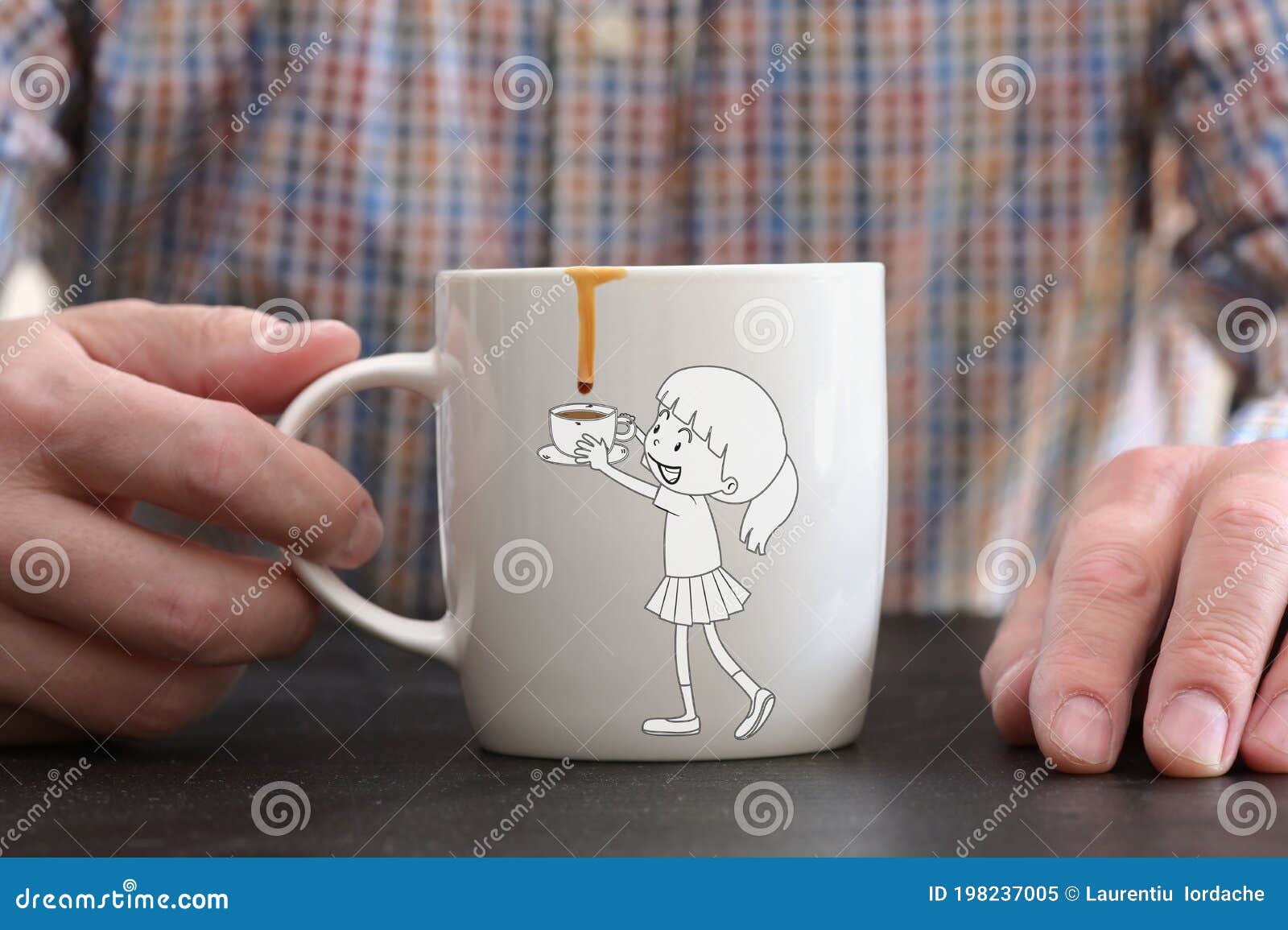 Cup of Sharing Coffee with a Friend Stock Image - Image of aroma ...