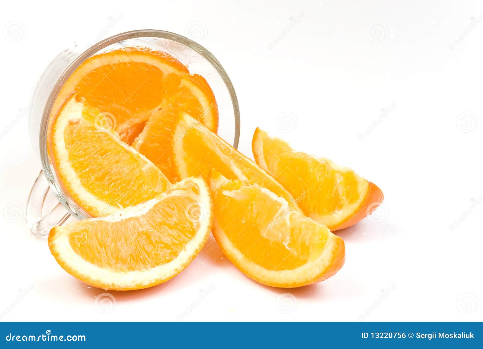 Cup and sliced orange stock photo. Image of juice, juicy - 13220756
