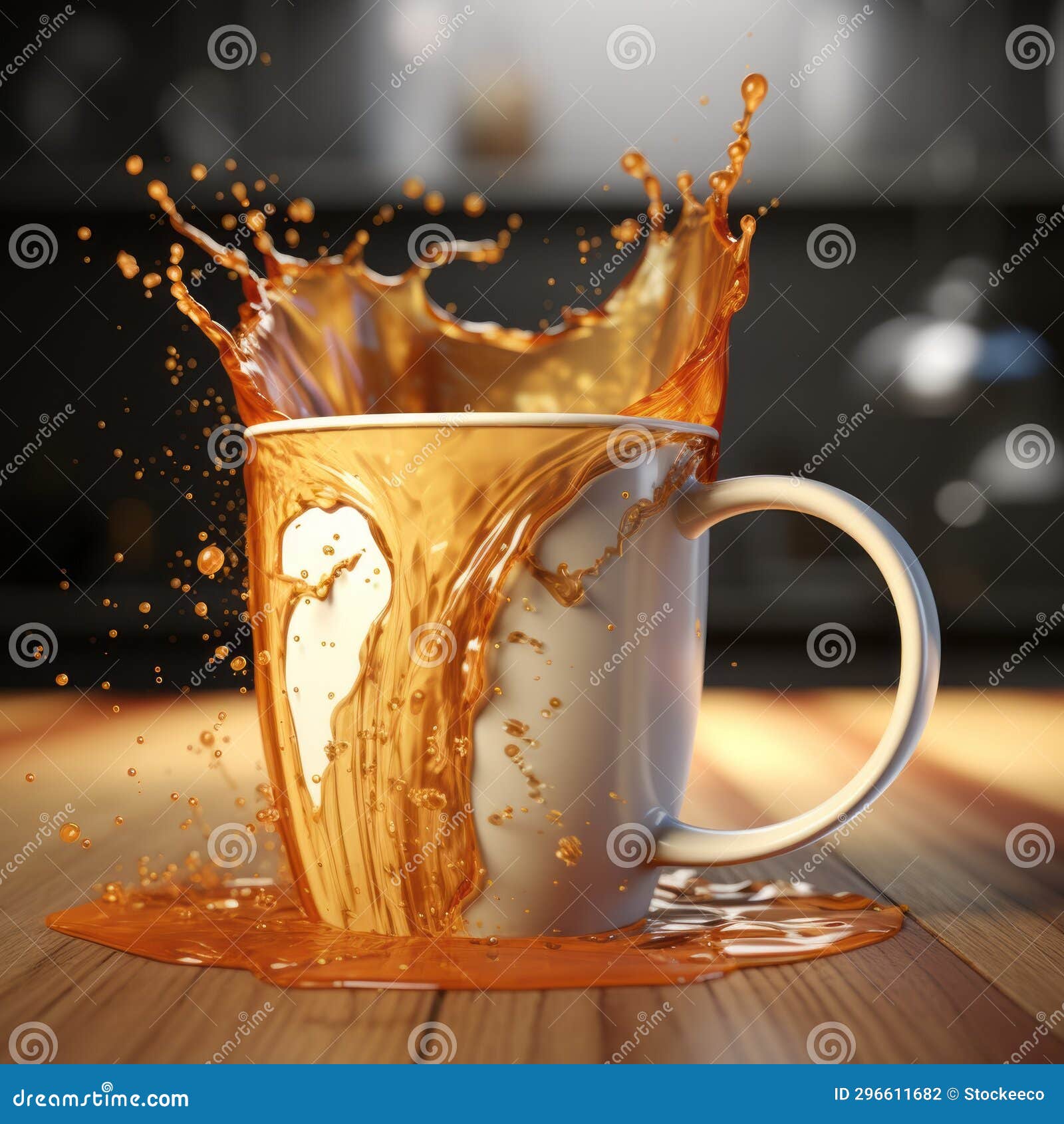 Hyperrealistic Vray Mug Design with Unique Details Stock Illustration ...