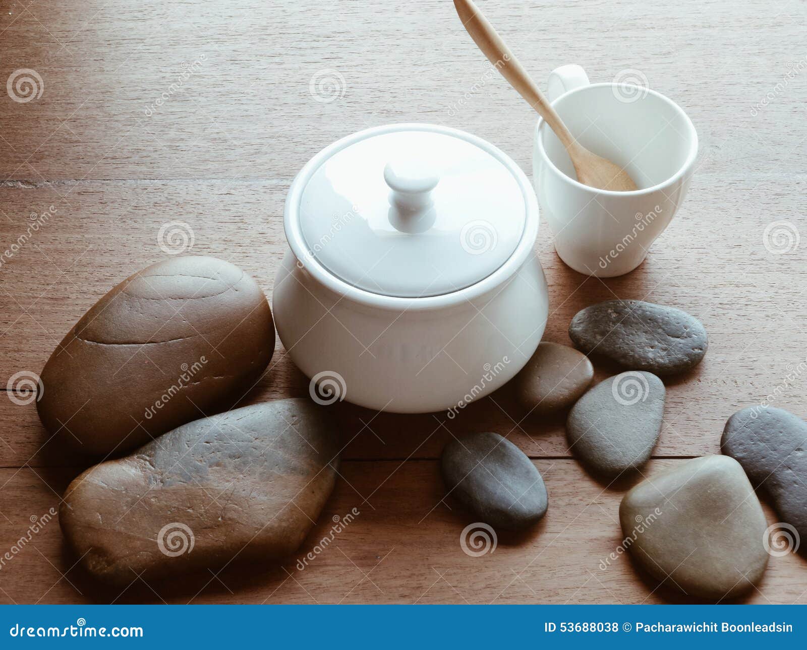 Cup on stone stock photo. Image of stone, shop, coffee - 53688038