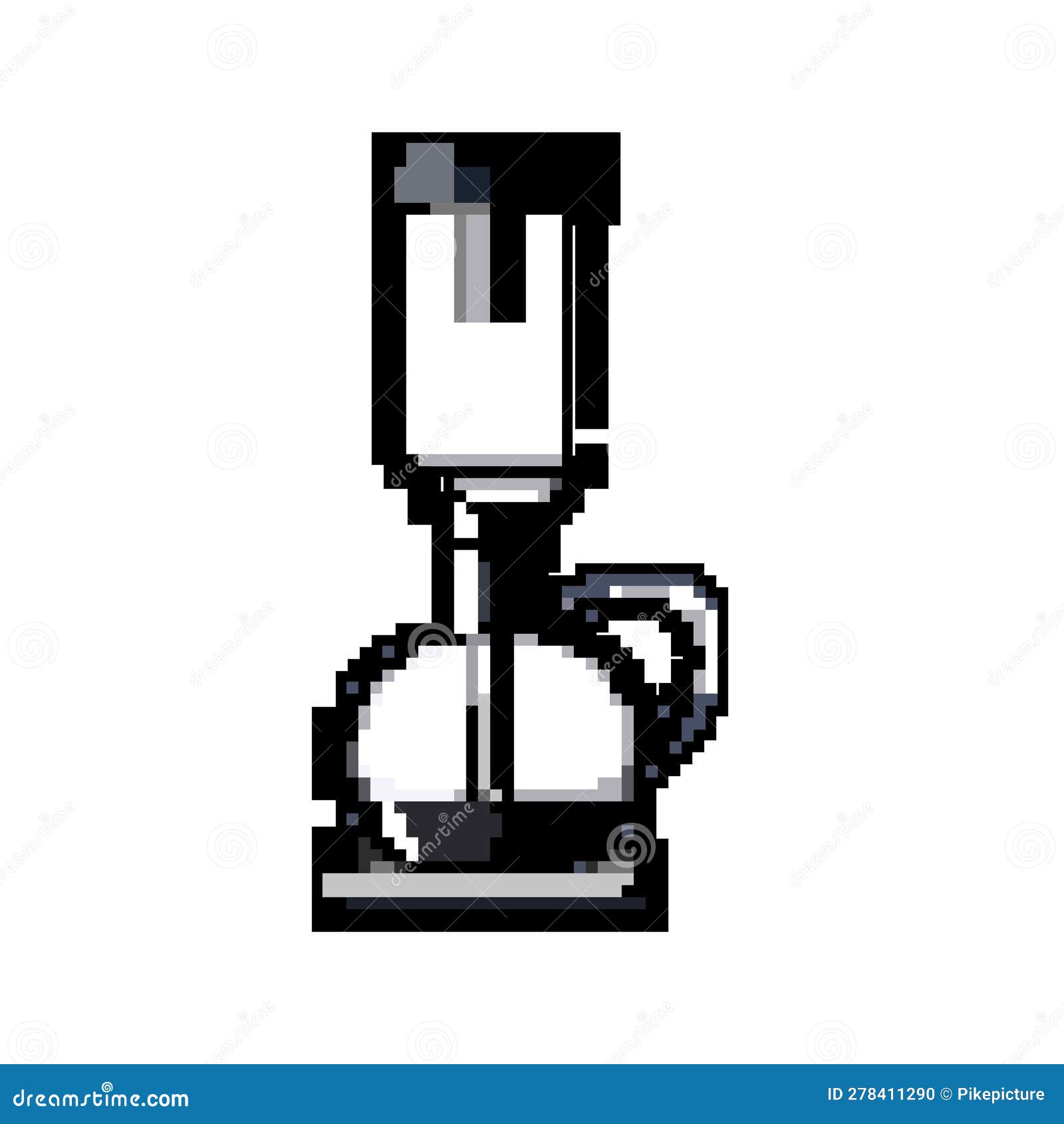 Cup Syphon Coffee Maker Game Pixel Art Vector Illustration Stock Vector ...