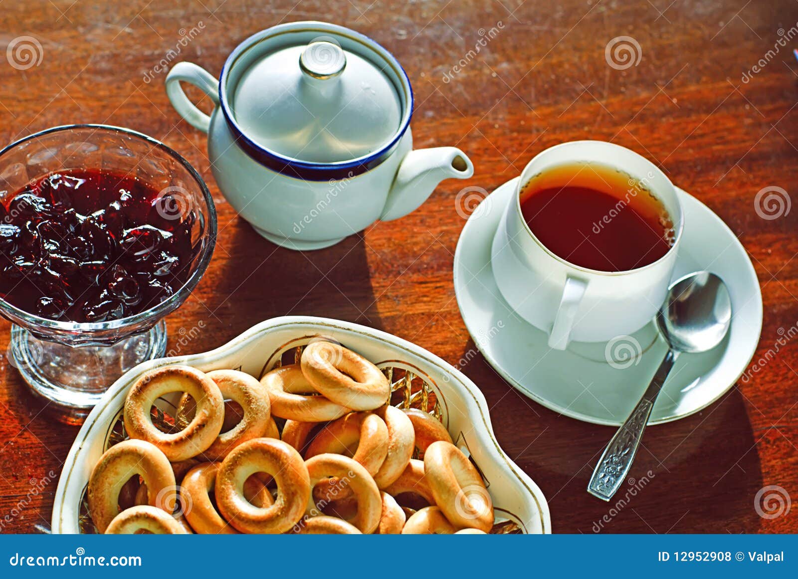 Cup of tea and baking stock photo. Image of ingredient - 12952908