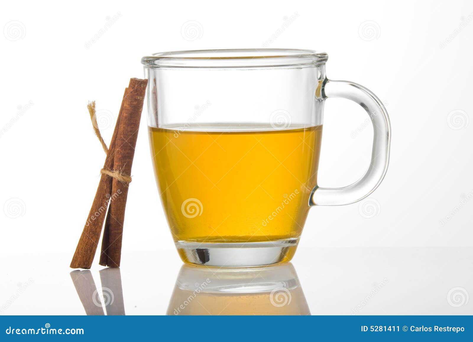 Cup of tea with cinnamon stock image. Image of liquid - 5281411