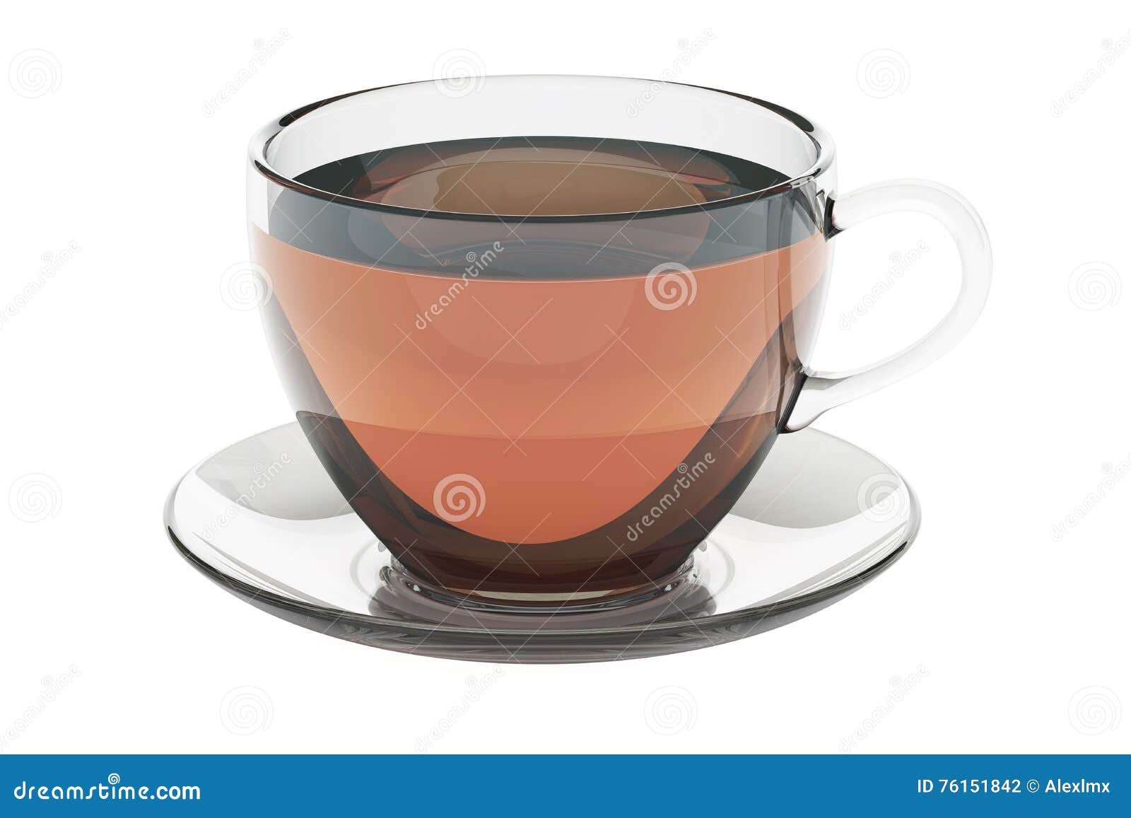 Cup of tea, 3D rendering stock illustration. Illustration of closeup ...