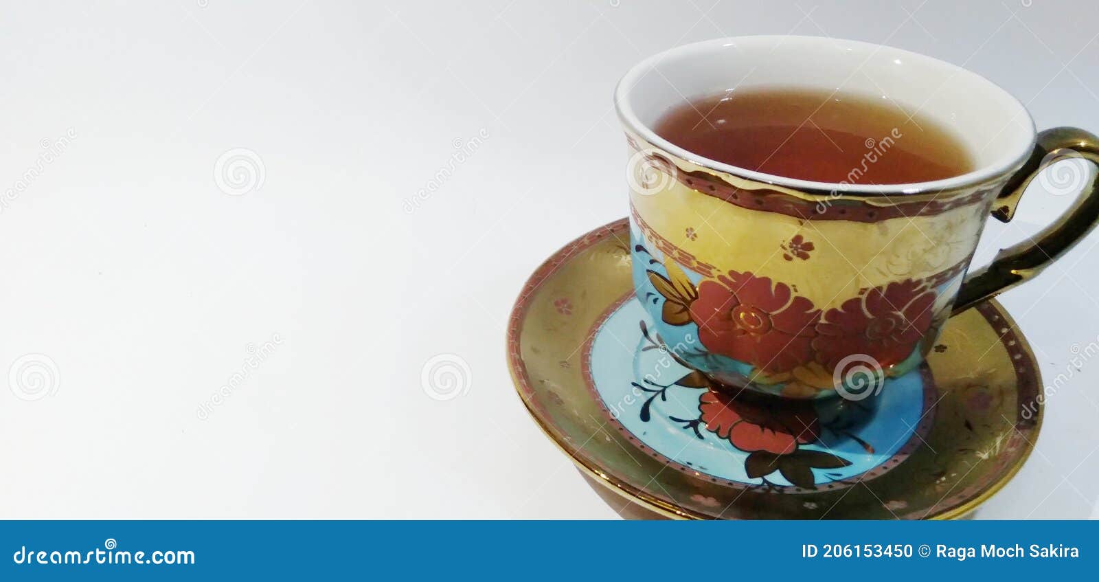 A Cup of Tea Isolated on White Background Stock Photo - Image of ...