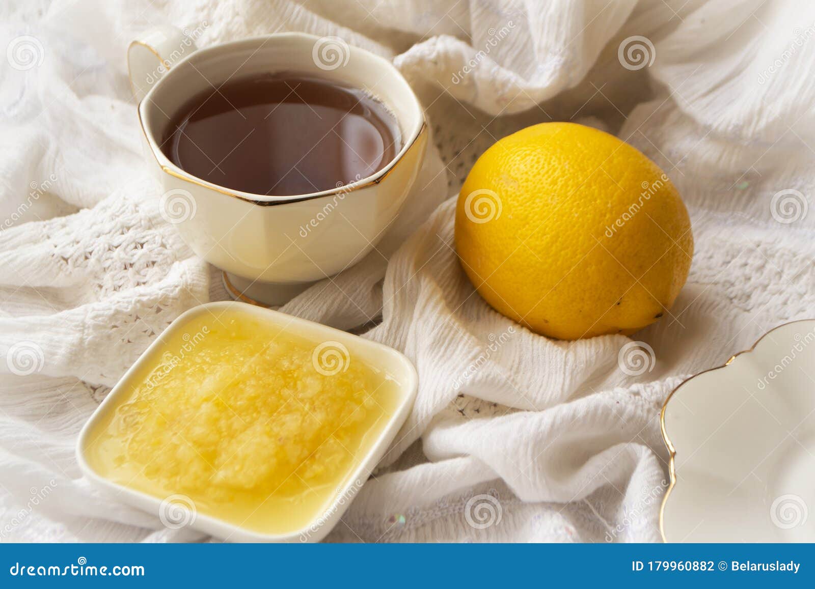 Cup of Tea with Lemon, Vintage Style Stock Photo - Image of cold, fresh ...