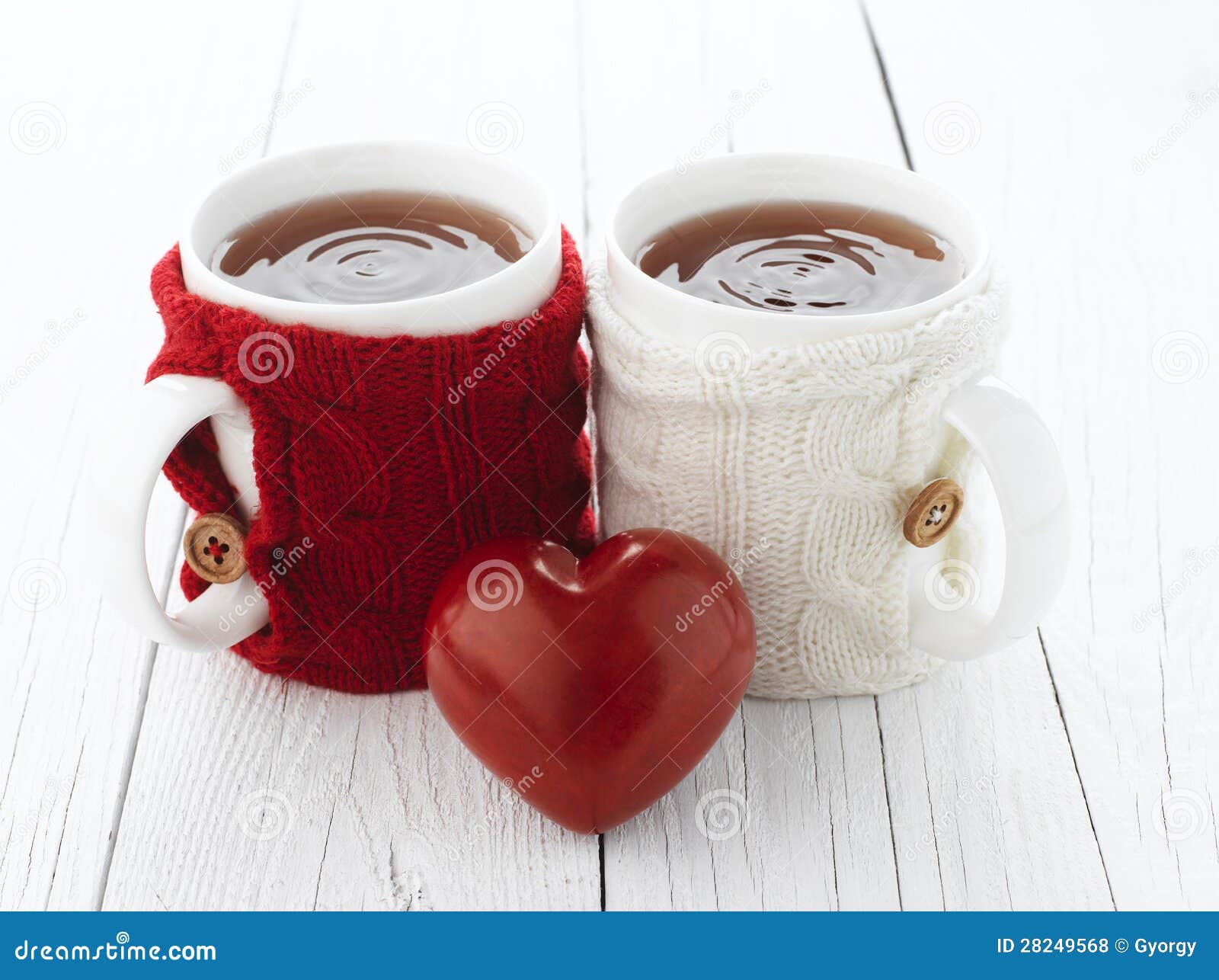 Cup of Tea for Lovers stock photo. Image of view, wishing - 28249568