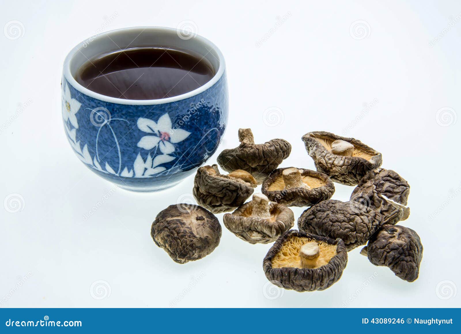 Cup of Tea and Mushroom Varieties Stock Photo - Image of group, natural ...
