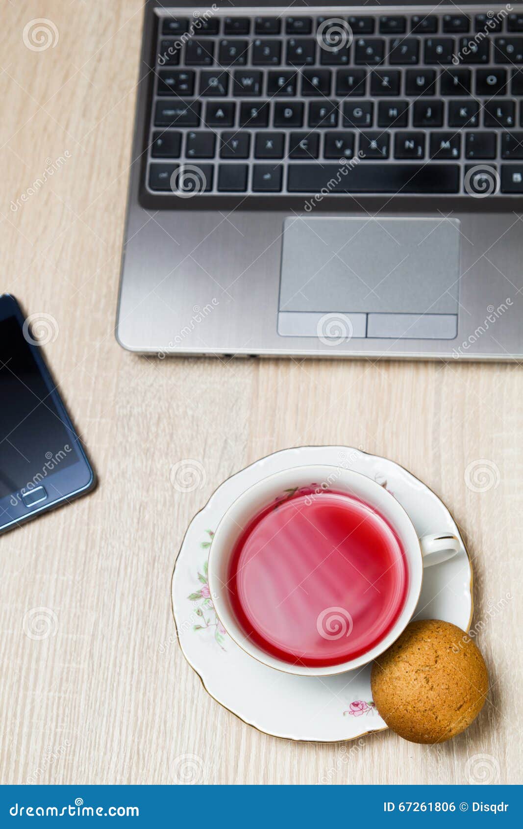 Cup of tea in office stock photo. Image of arome, organiser - 67261806