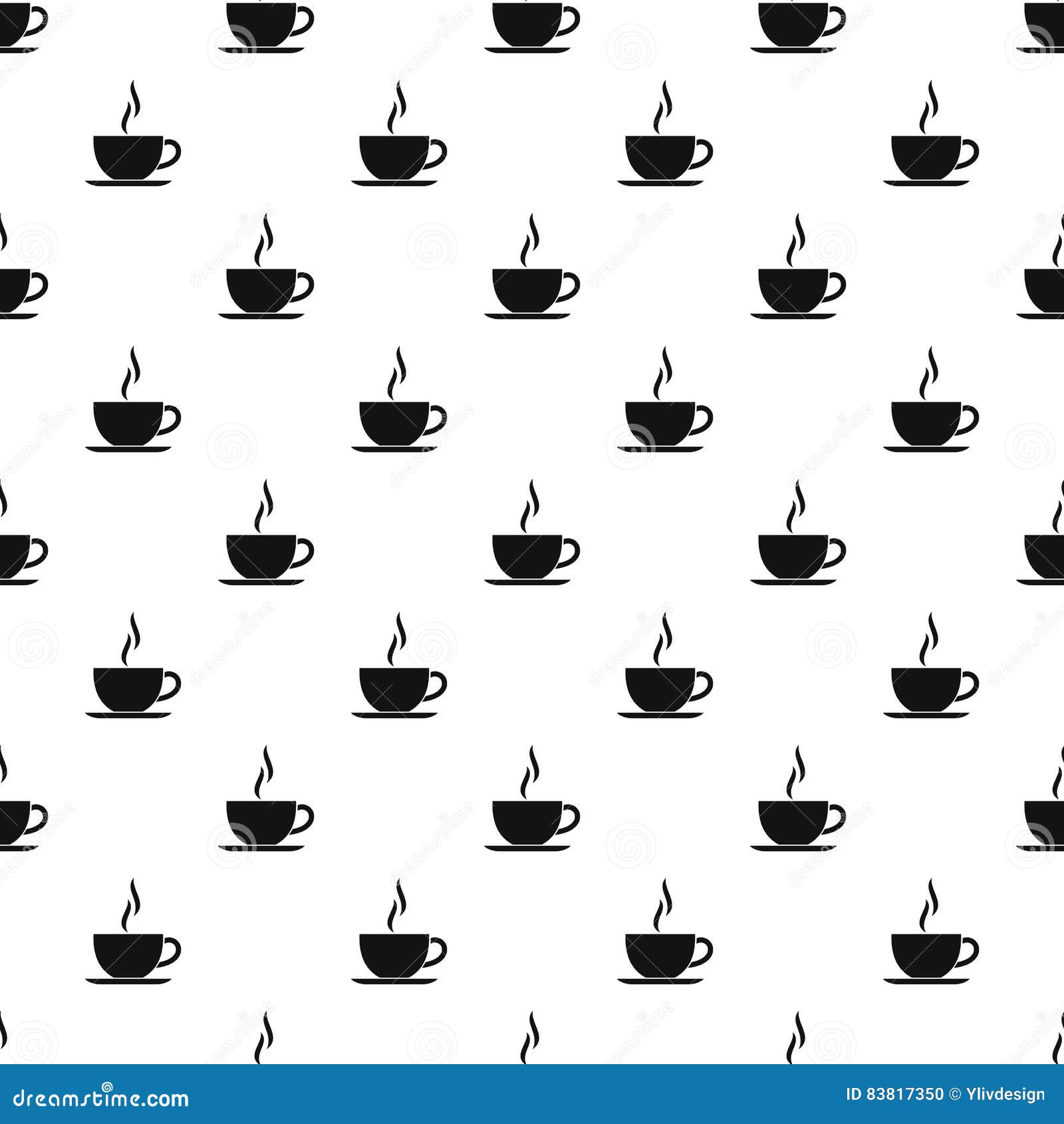 Cup of Tea Pattern, Simple Style Stock Vector - Illustration of aroma ...