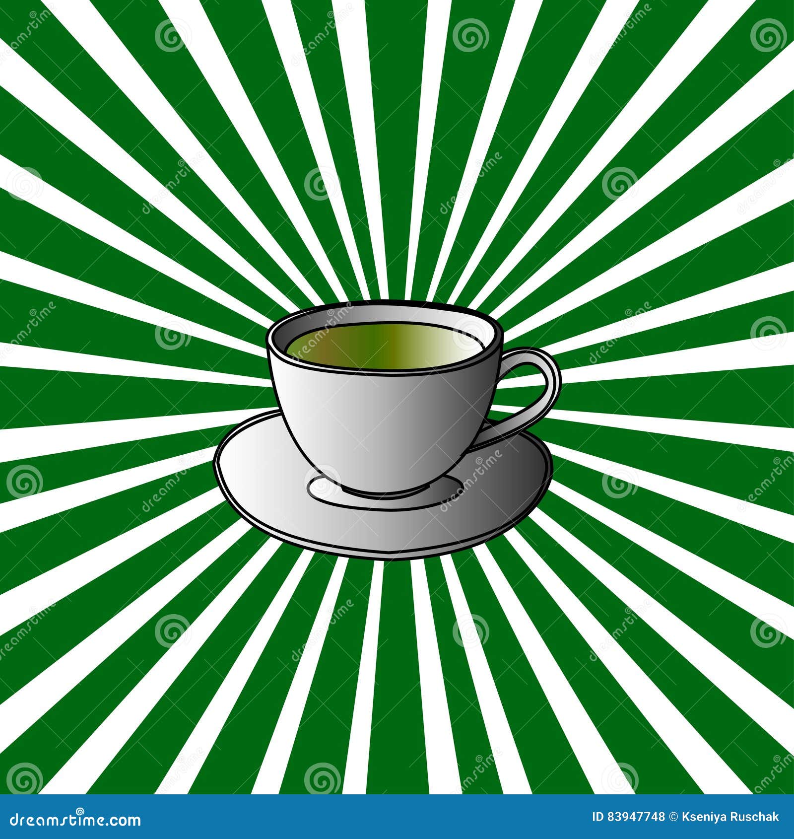 Cup of tea pop art stock vector. Illustration of book - 83947748