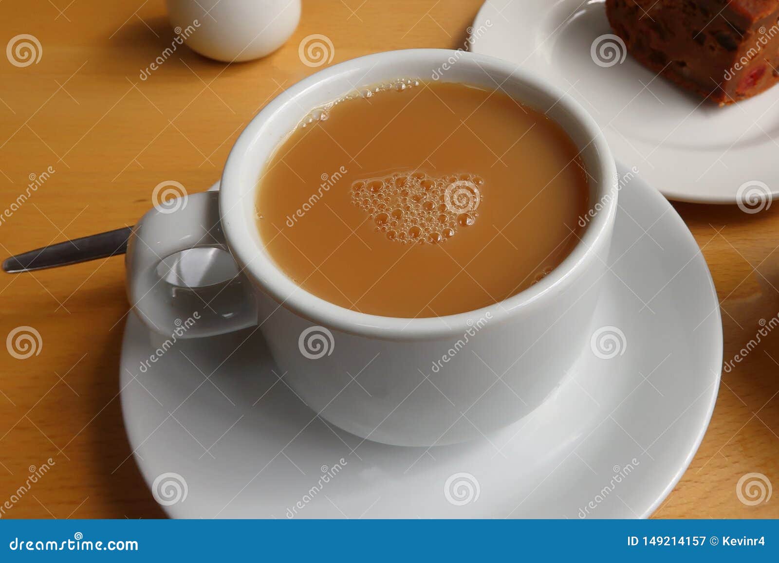 A Cup of Tea Ready To Drink Stock Image - Image of white, cake: 149214157