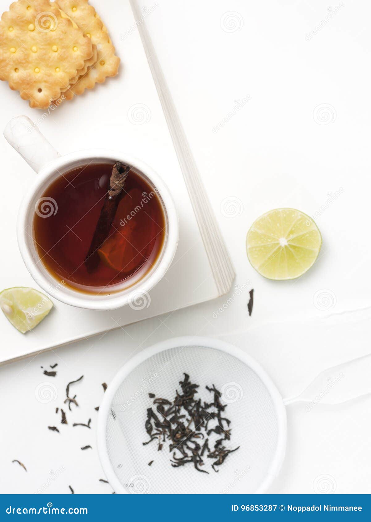 A cup of tea relax time stock image. Image of book, food - 96853287