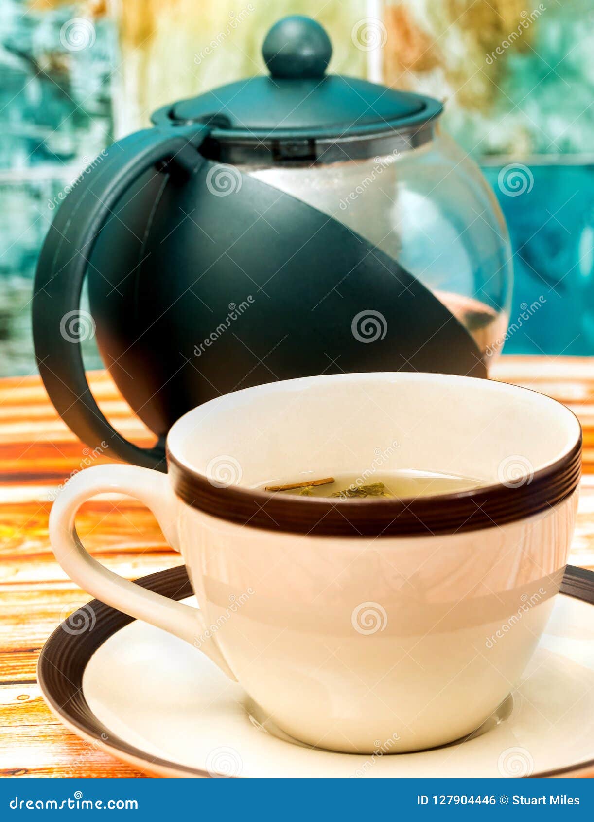 Cup of Tea Shows Refresh Refreshes and Teas Stock Photo - Image of ...
