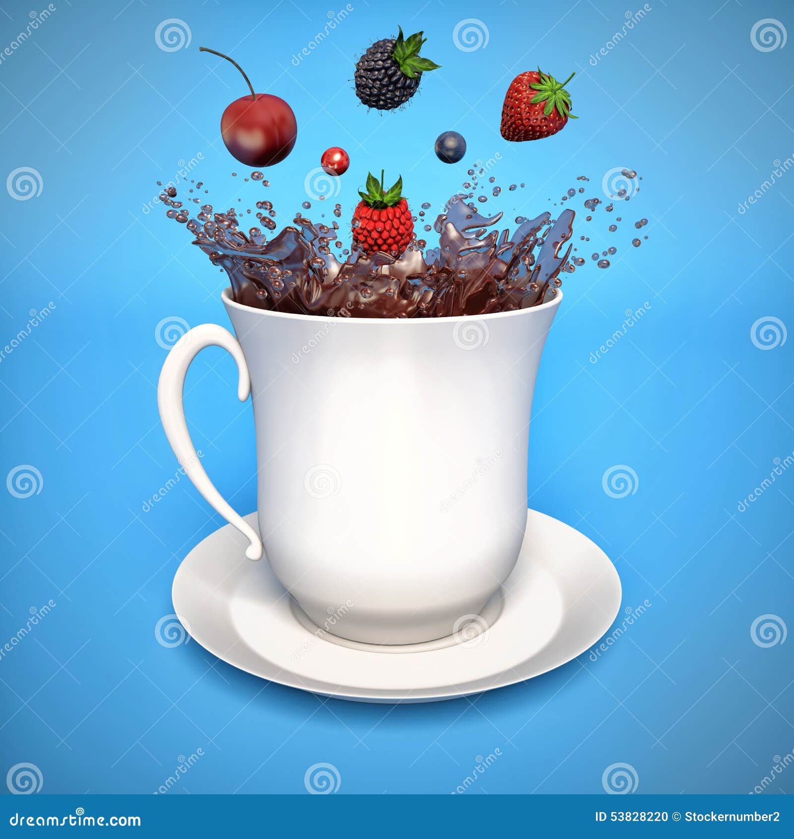 Cup of tea with splash stock illustration. Illustration of splash ...