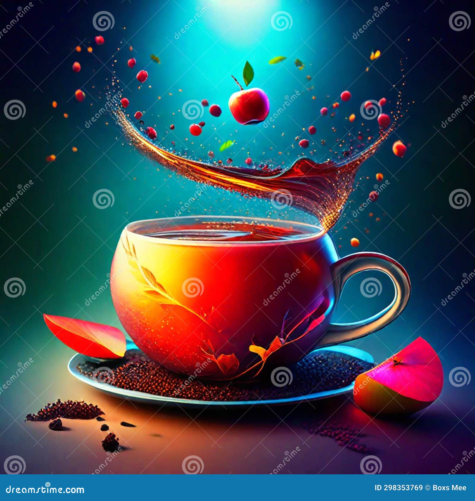 A Splash Of Coffee With Milk, Tea With Milk. Vector 3d Realistic ...