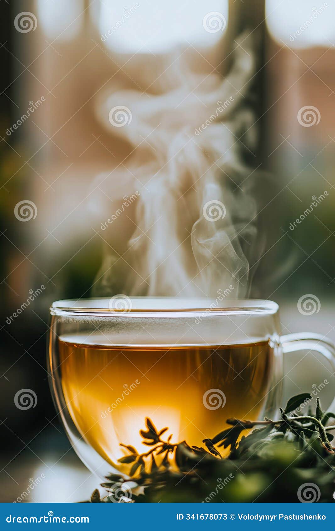 A Cup of Tea with Steam Coming Out of it Stock Image - Image of effect ...