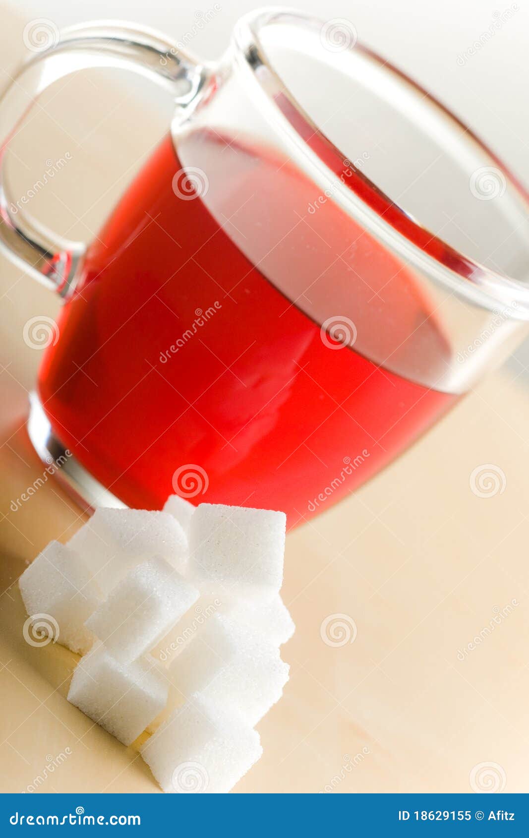 Cup of tea with sugar stock image. Image of noxious, macro - 18629155