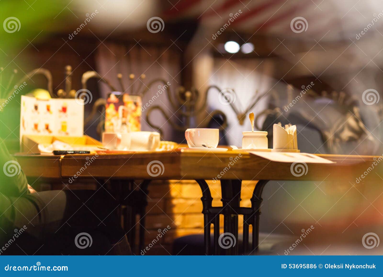 Cup of Tea on the Table in Cafe Stock Photo - Image of food, breakfast ...