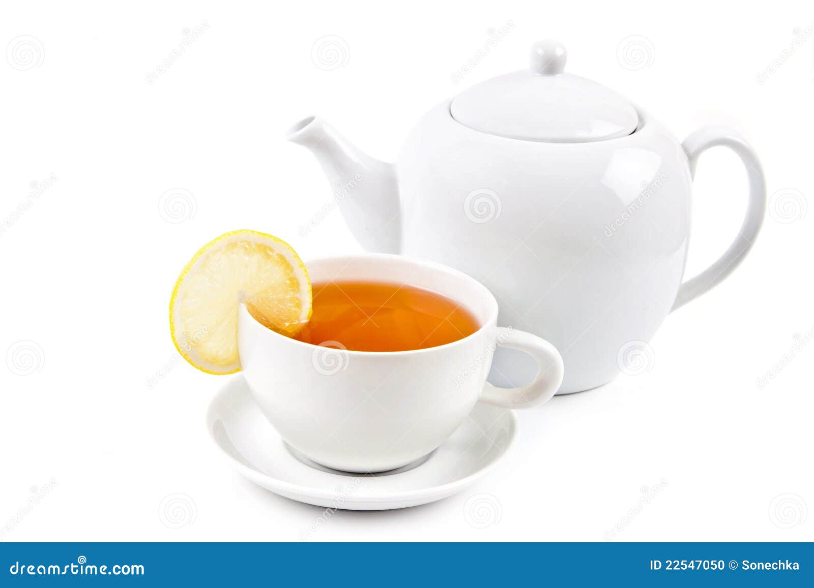 Cup of tea and Teapot stock photo. Image of beverage - 22547050
