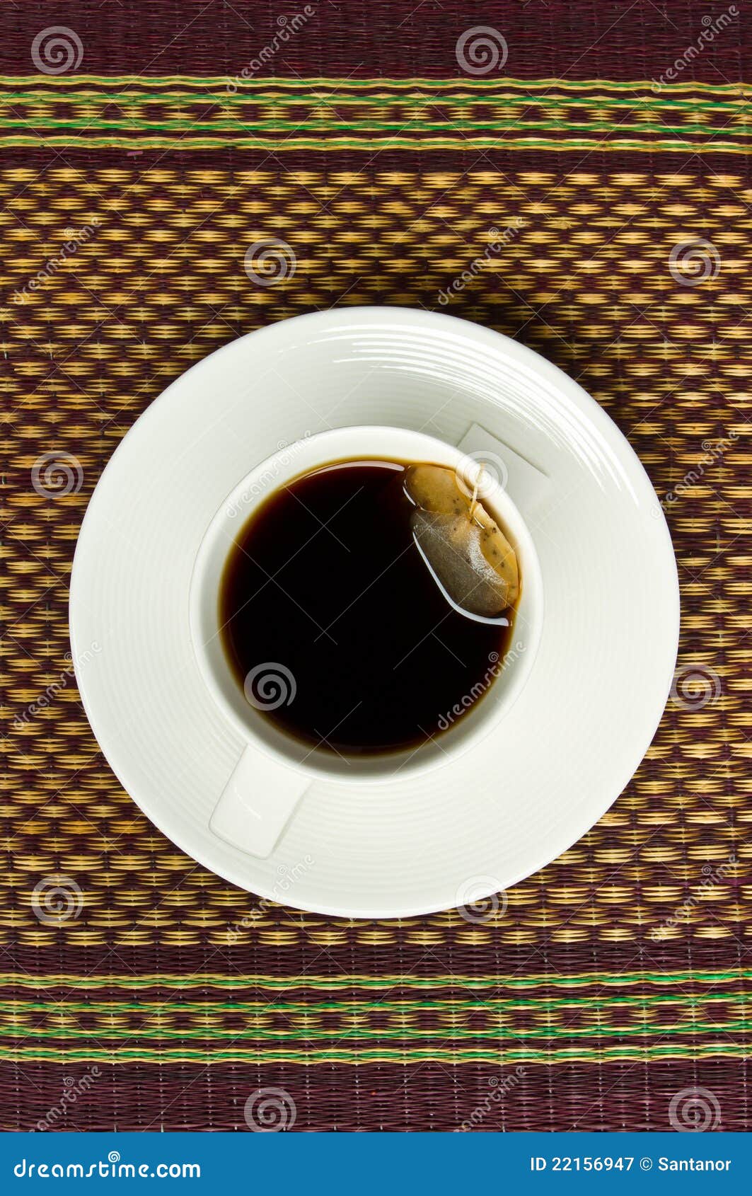 A cup of tea on top view stock image. Image of relaxation - 22156947