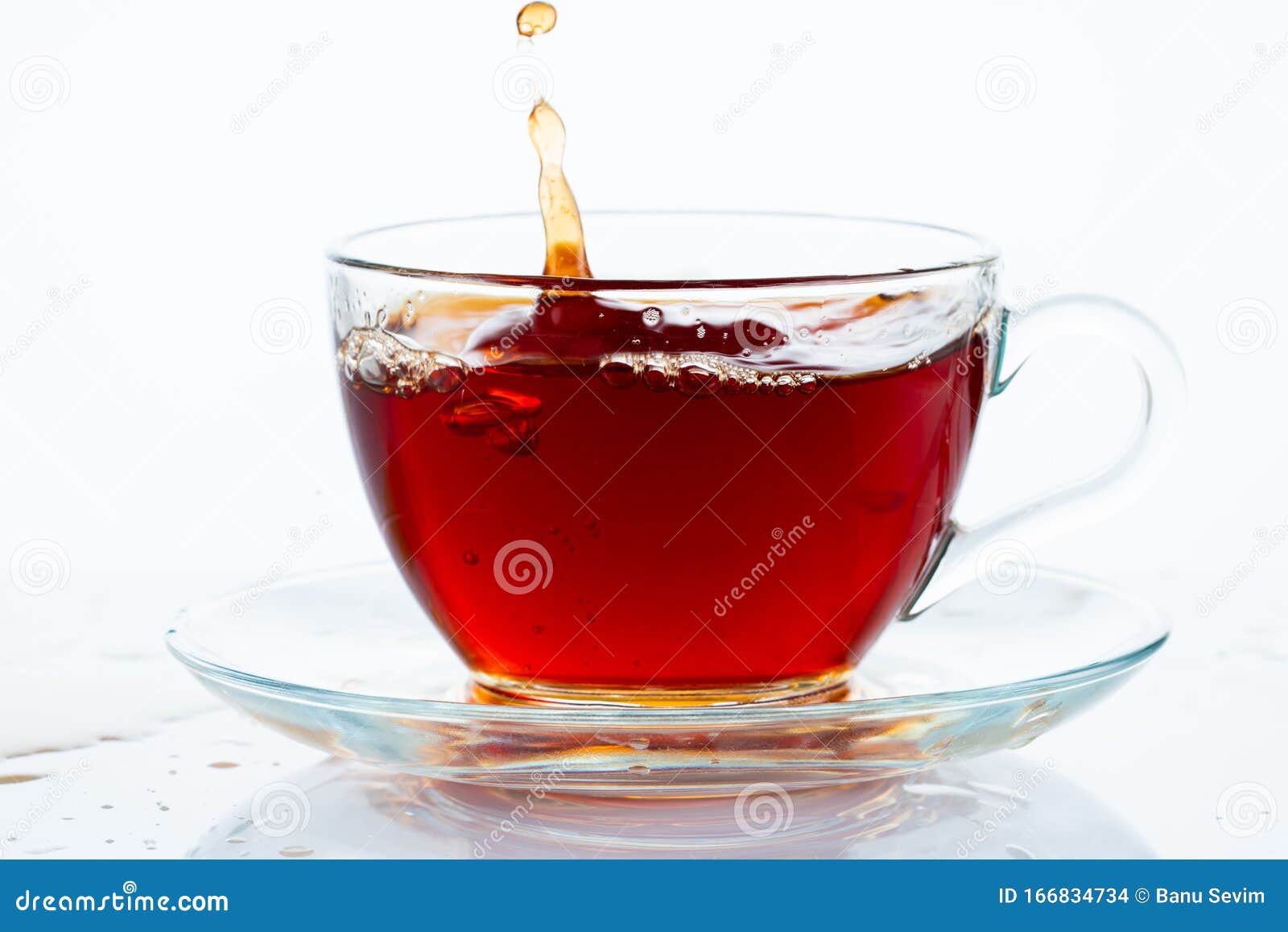 Cup of Tea on White Background Stock Photo - Image of drink, ingredient ...