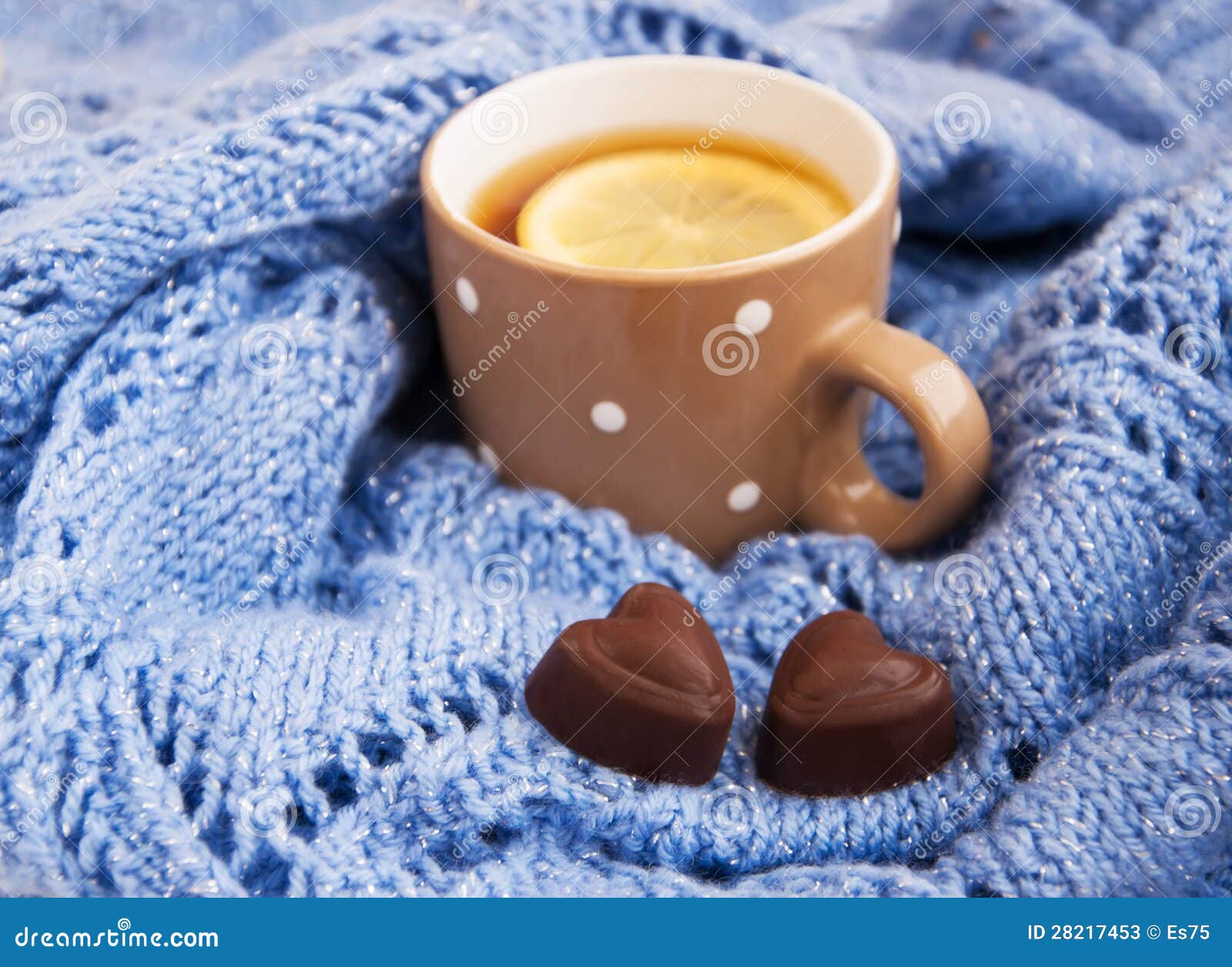 Cup of tea in the winter stock image. Image of beverage - 28217453