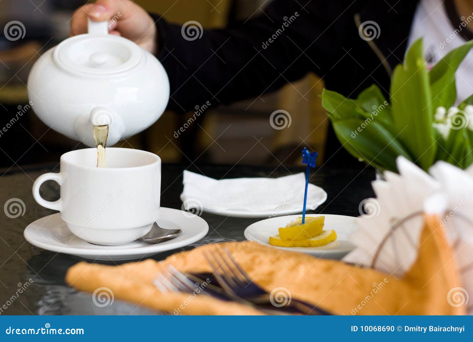 Cup and teapot in cafe stock photo. Image of food, alcoholic - 10068690
