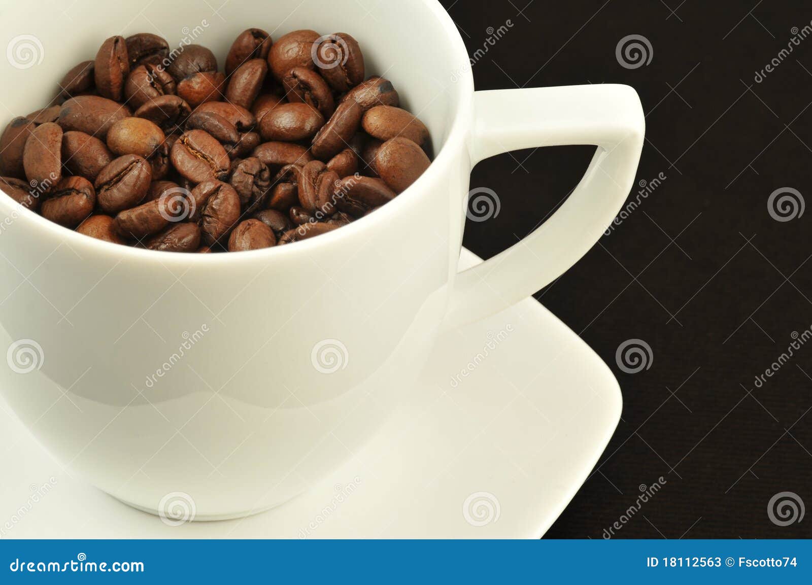 Cup of toasted coffee stock image. Image of soft, black - 18112563