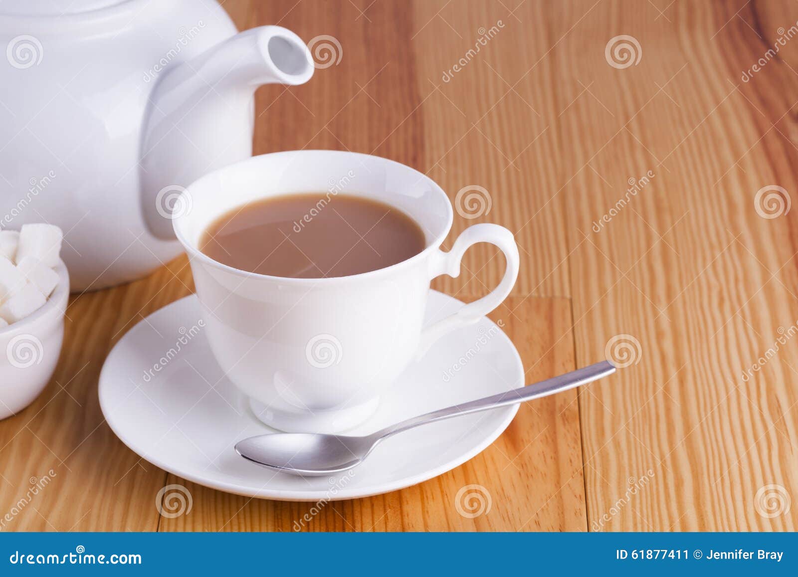 Cup of Traditional English Tea with Spoon Stock Image - Image of spoon ...