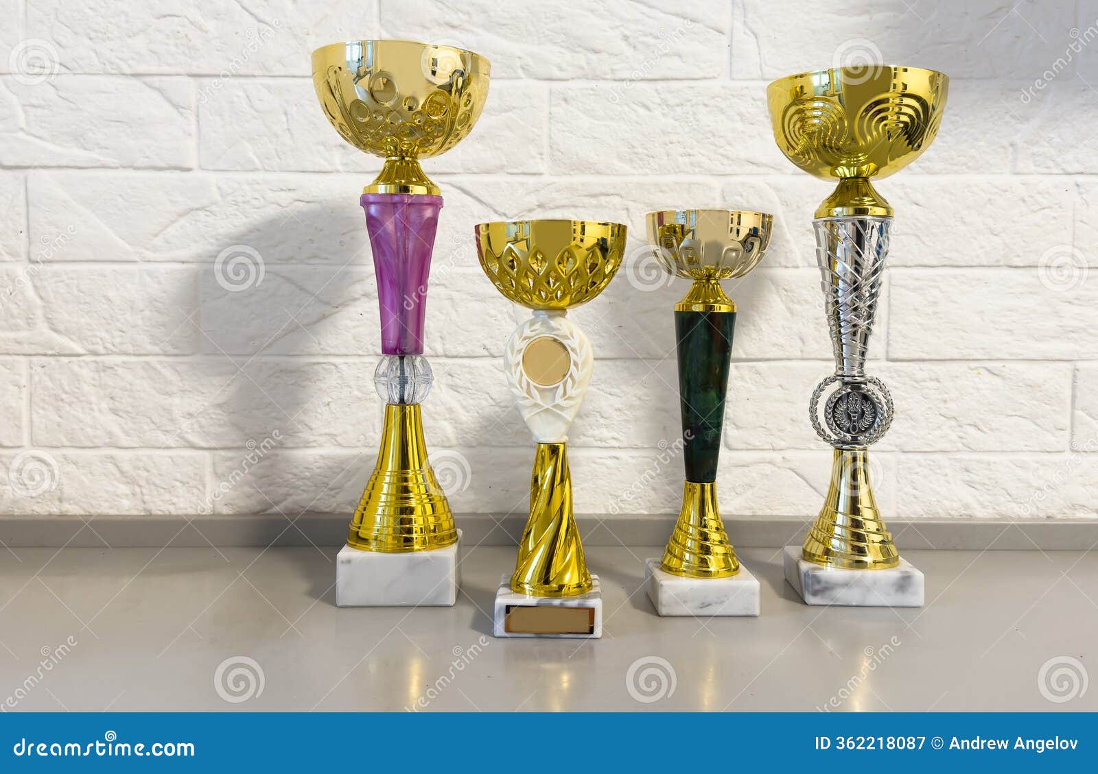 Cup Trophy and Medals for the Competition Stock Image - Image of whisk ...