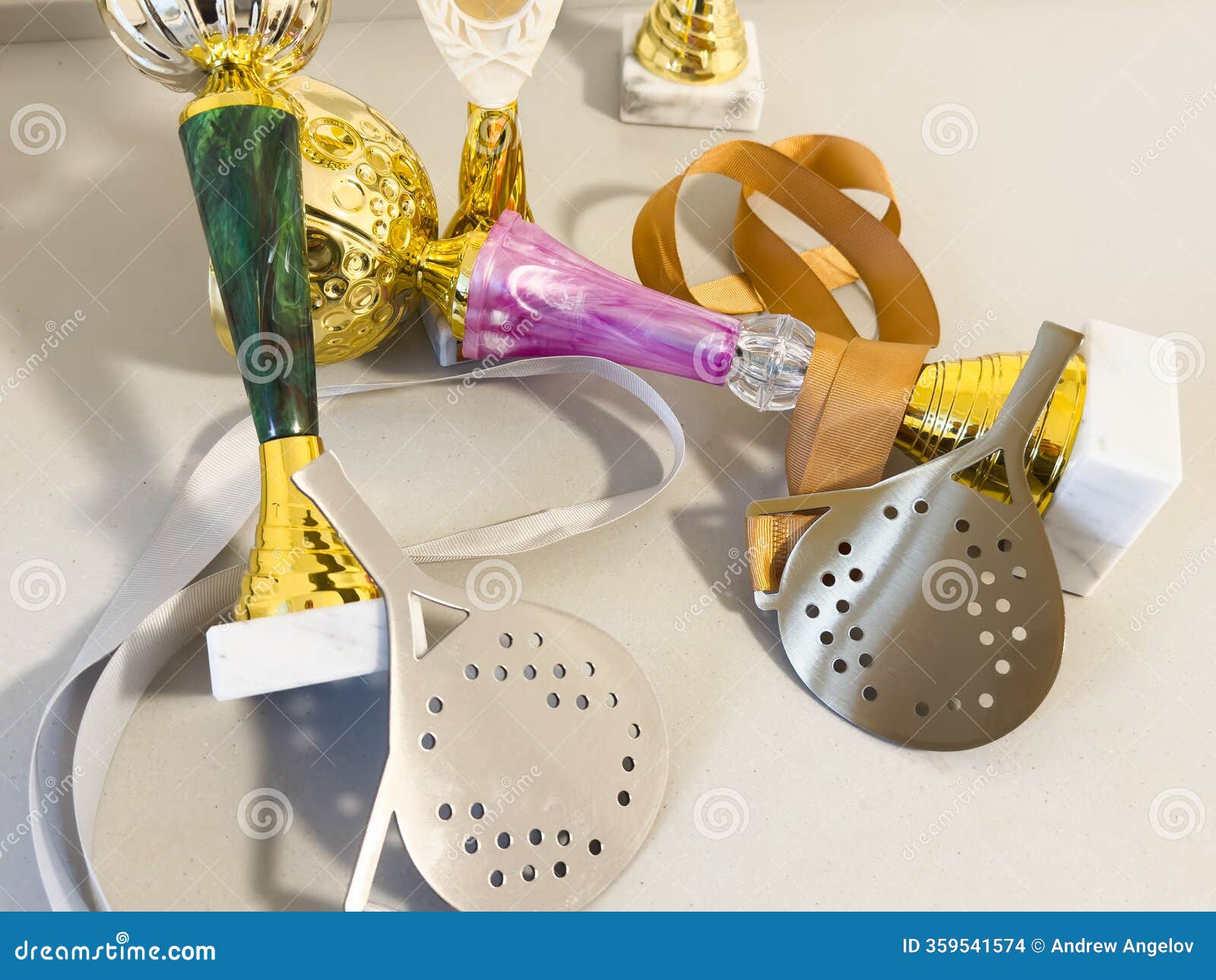 Cup Trophy and Medals for the Competition Stock Photo - Image of glossy ...