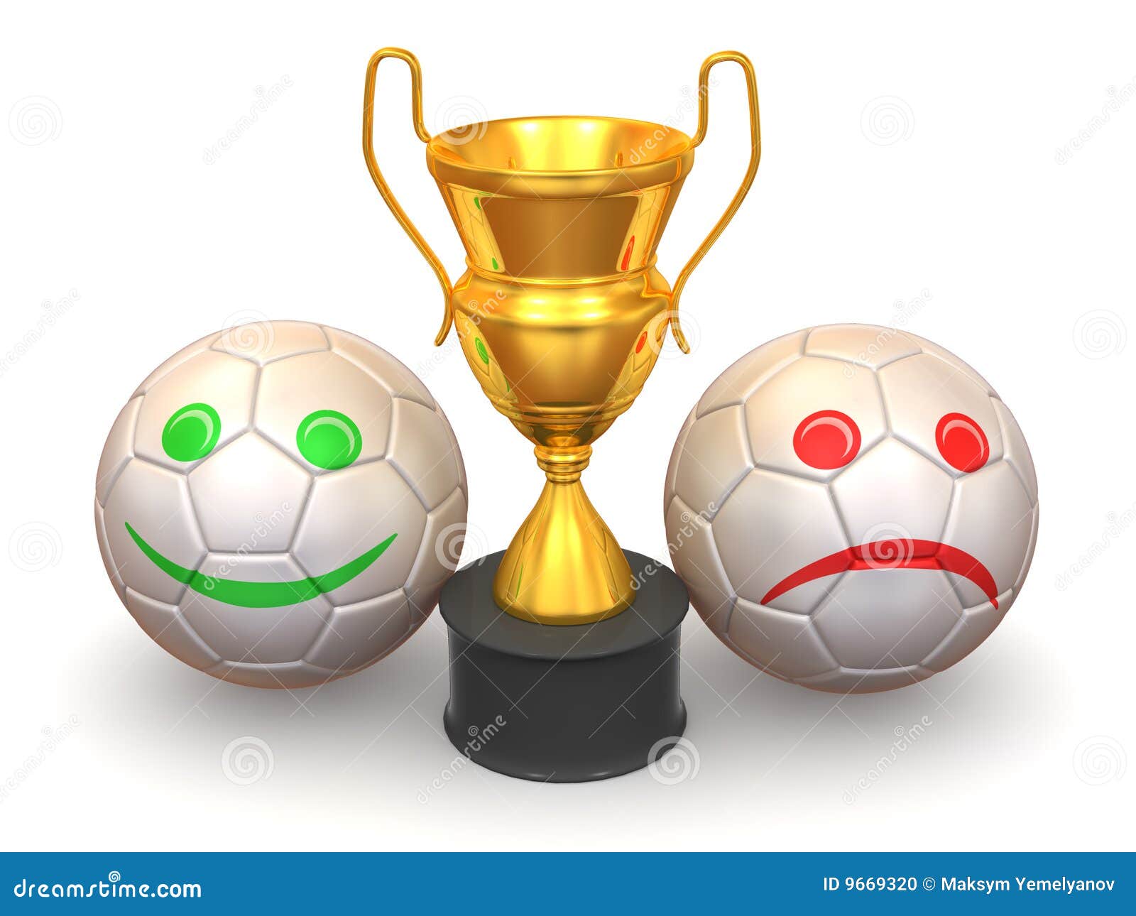 Cup with two ball stock illustration. Illustration of perfection - 9669320