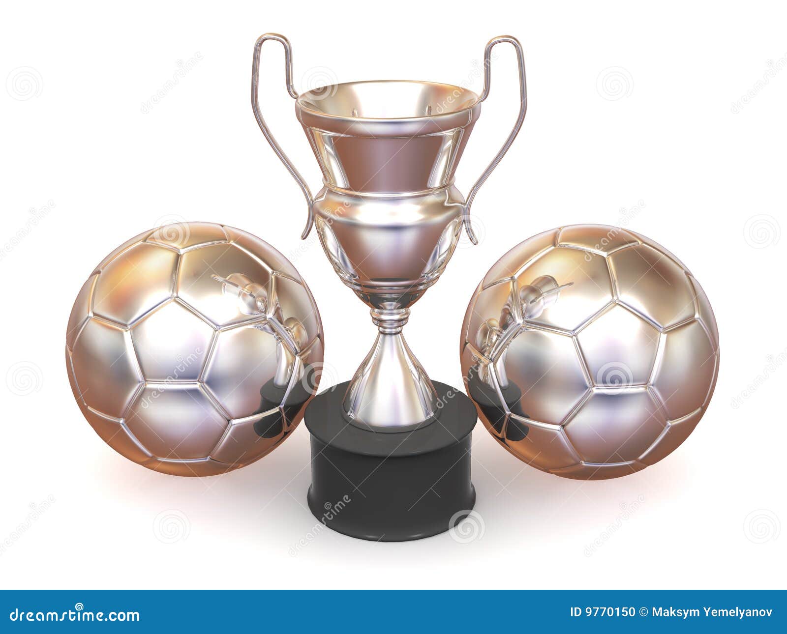 Cup with two ball stock illustration. Illustration of competitive - 9770150