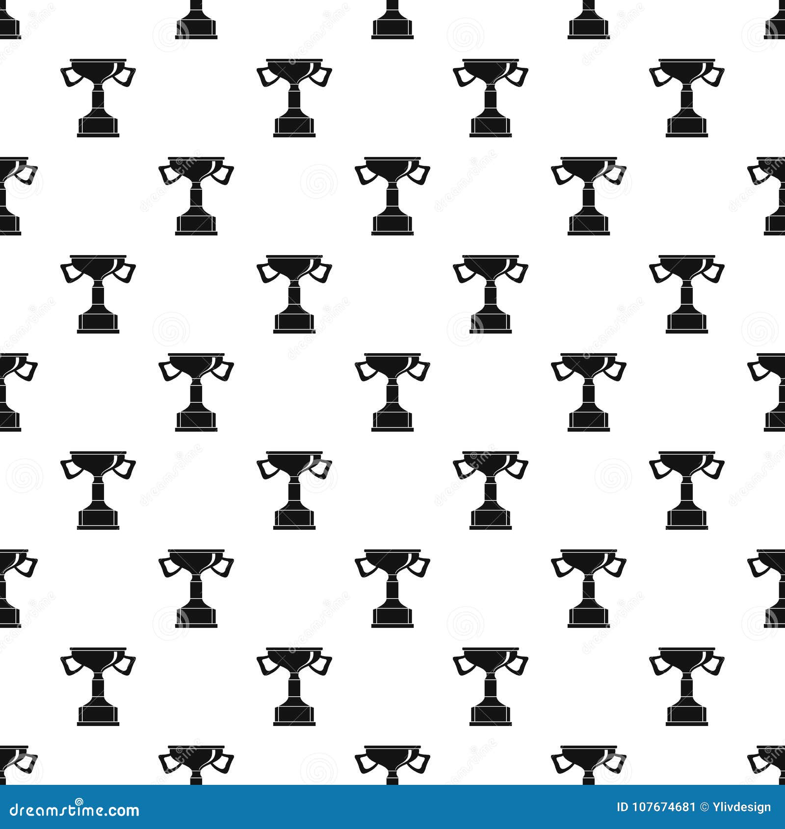 Cup for Victory Pattern Vector Stock Vector - Illustration of material ...