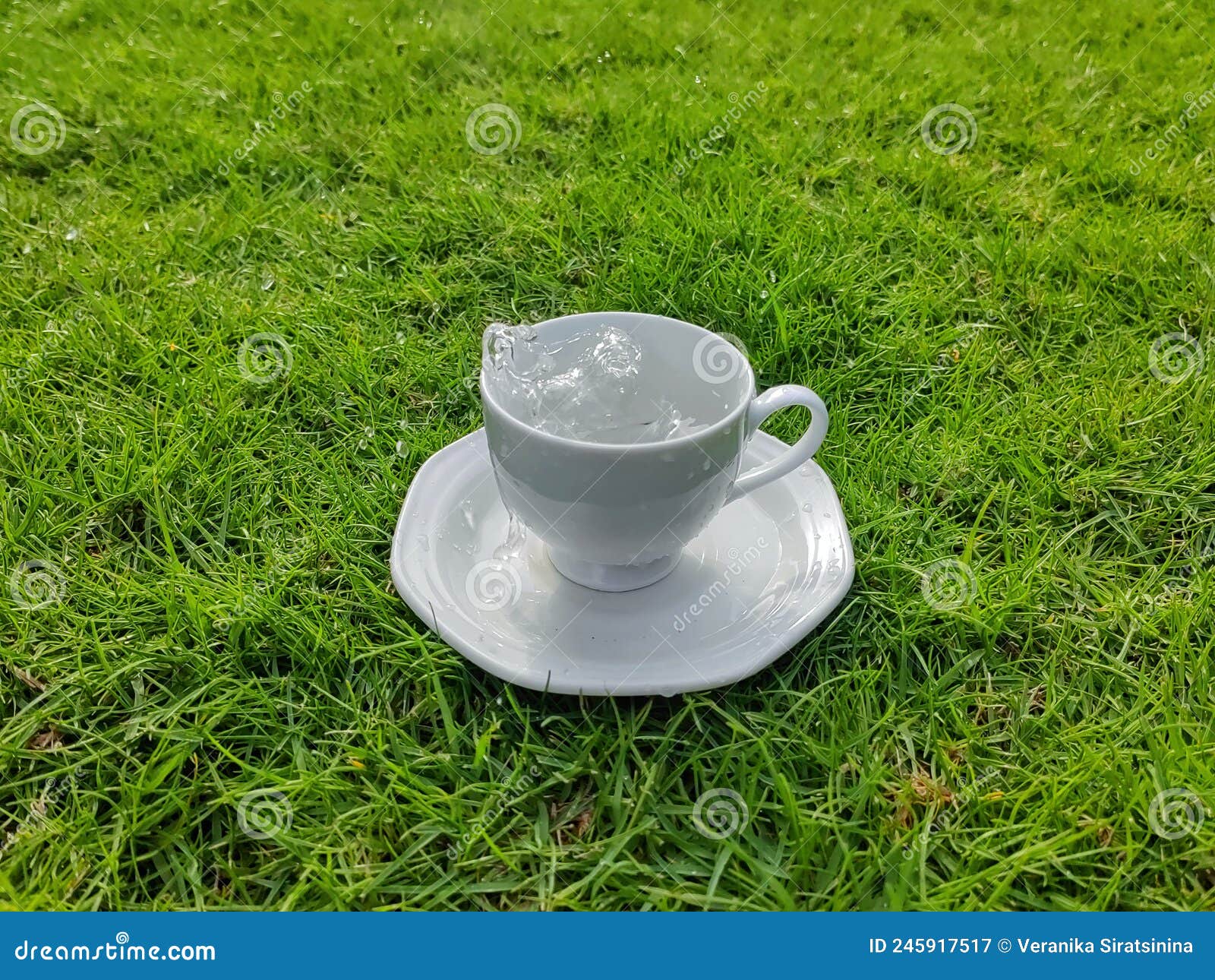 Cup of water , drops stock image. Image of water, weather - 245917517