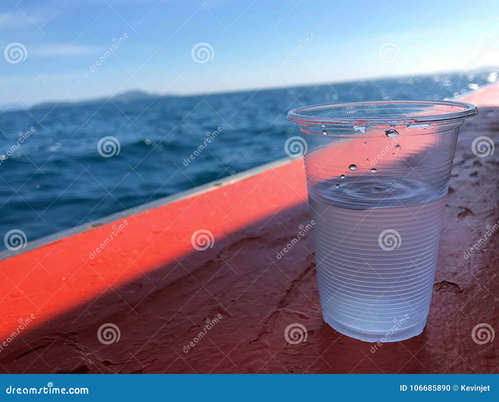 A Cup of Water and a Wave Inside Stock Photo - Image of lifestyle ...