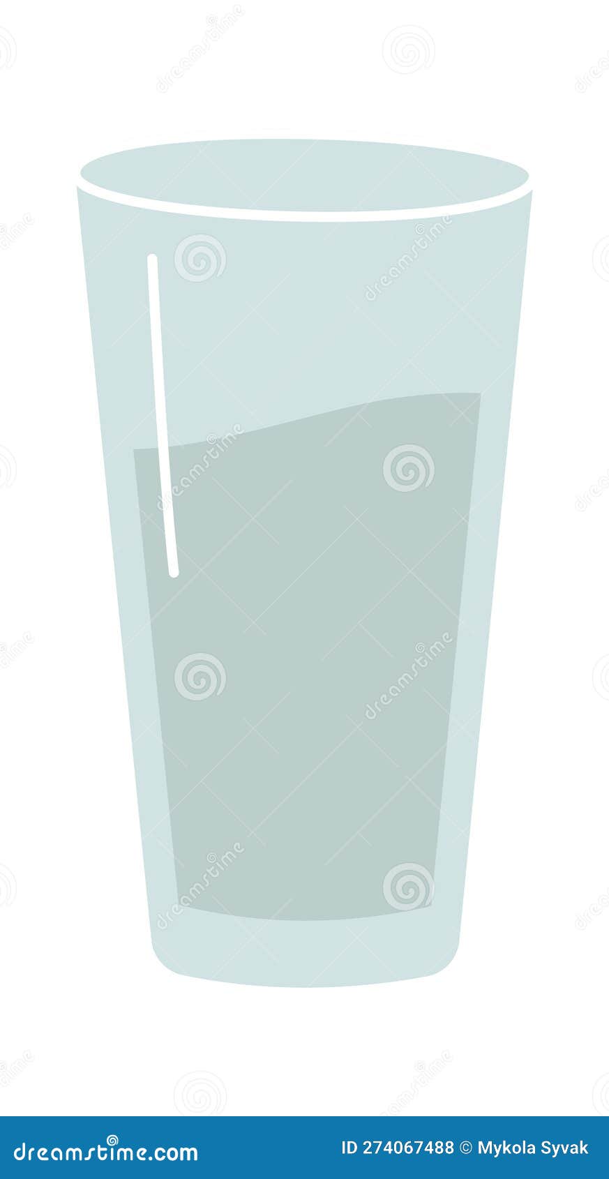 Cup with Water stock vector. Illustration of drink, isolated - 274067488