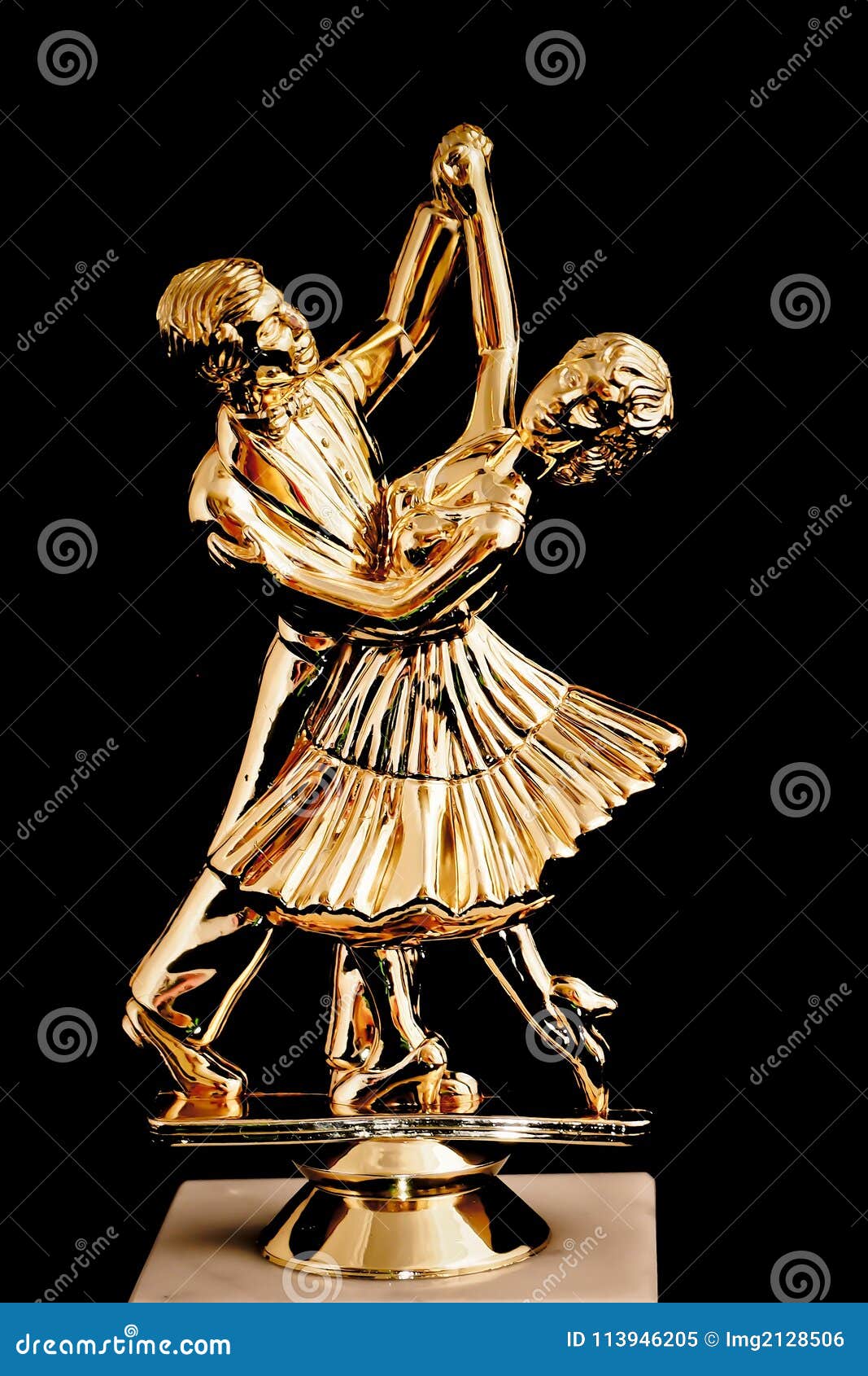 Cup for winner in dance editorial image. Image of bonus - 113946205