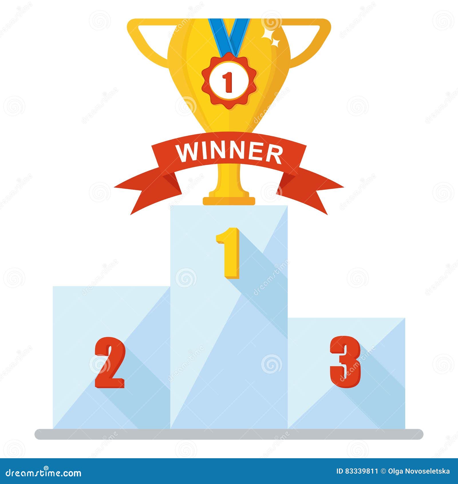 Cup winner icon stock vector. Illustration of bronze - 83339811
