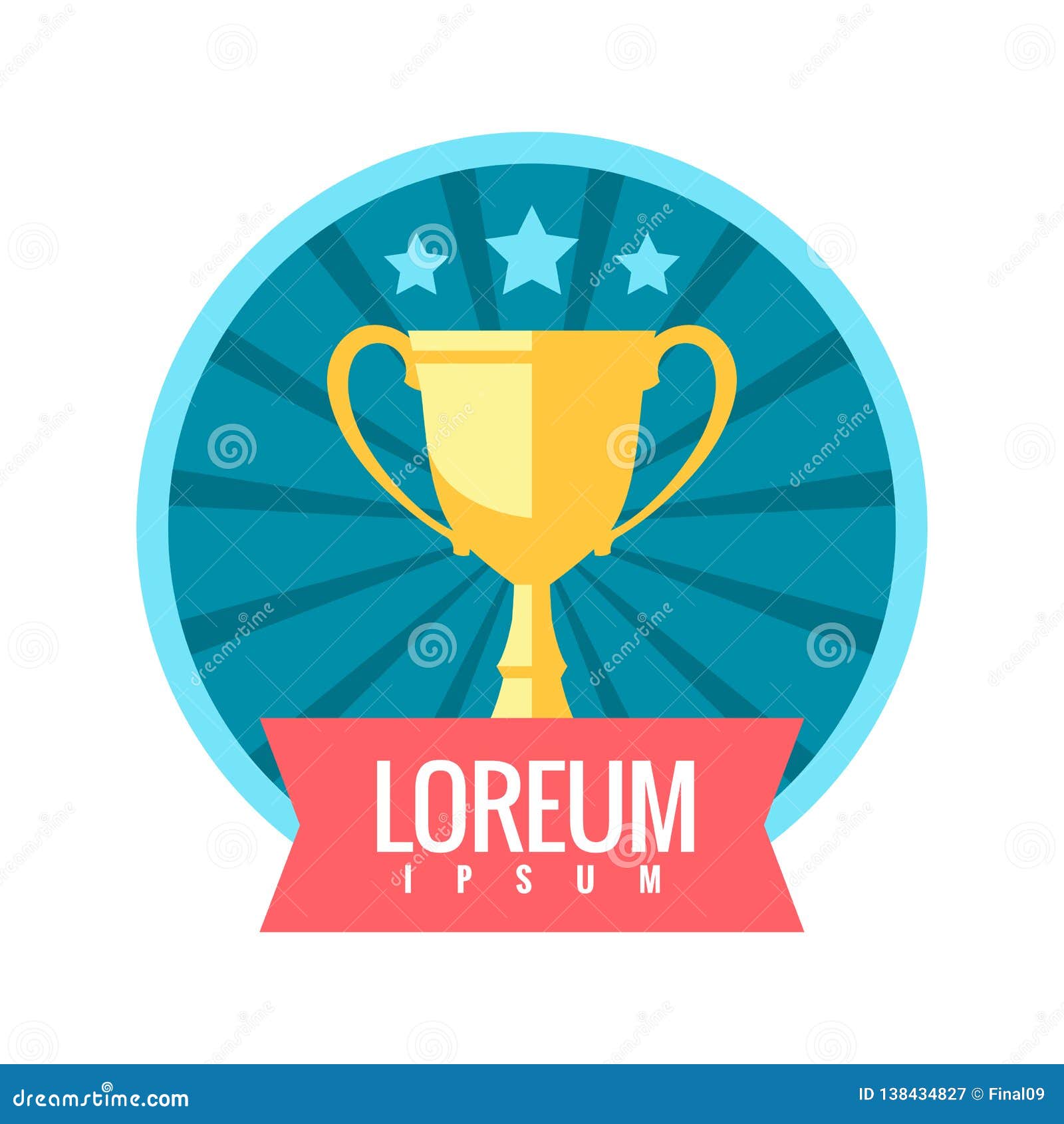 Cup winner logo. Emblem stock vector. Illustration of achievement ...