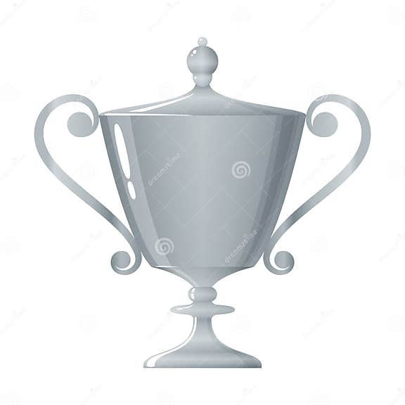 Cup of Winner, Silver Trophy Cup, Vector Stock Vector - Illustration of ...